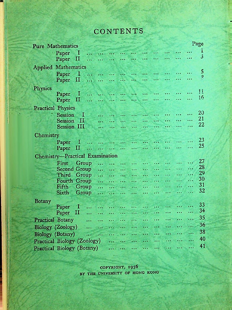 1956 AL Pure Mathematics Paper 1, 2 | PDF 1956 AL Pure Mathematics Paper 1, 2 | PDF