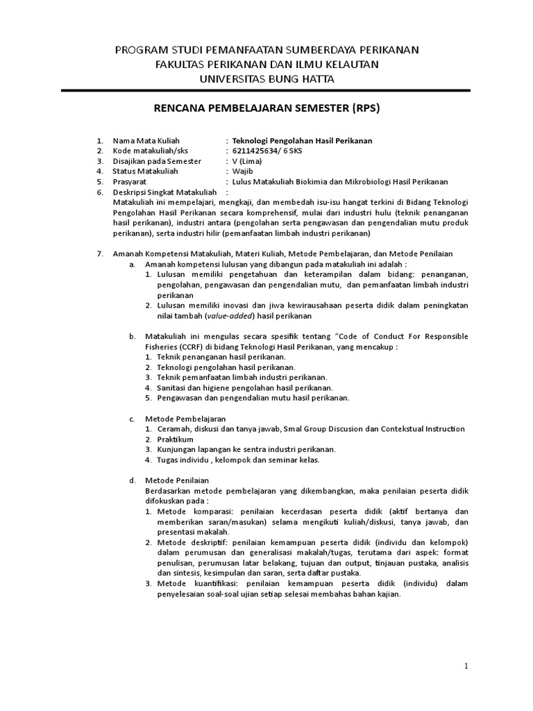 Rps TPHP | PDF | Seni | Sains & Matematika