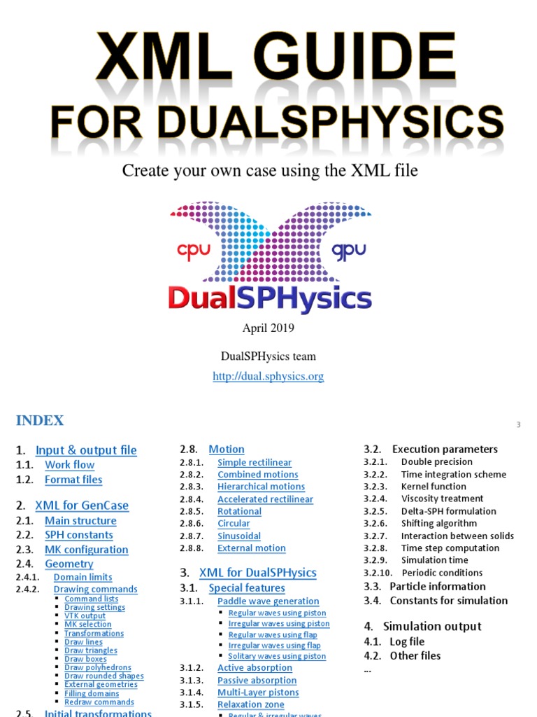 XML Guide DSPH | PDF | File Format | Shape