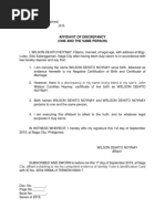 Affidavit of Late Filing Sample | PDF