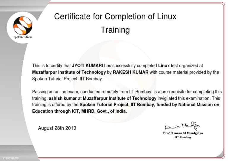 Linux Certificate