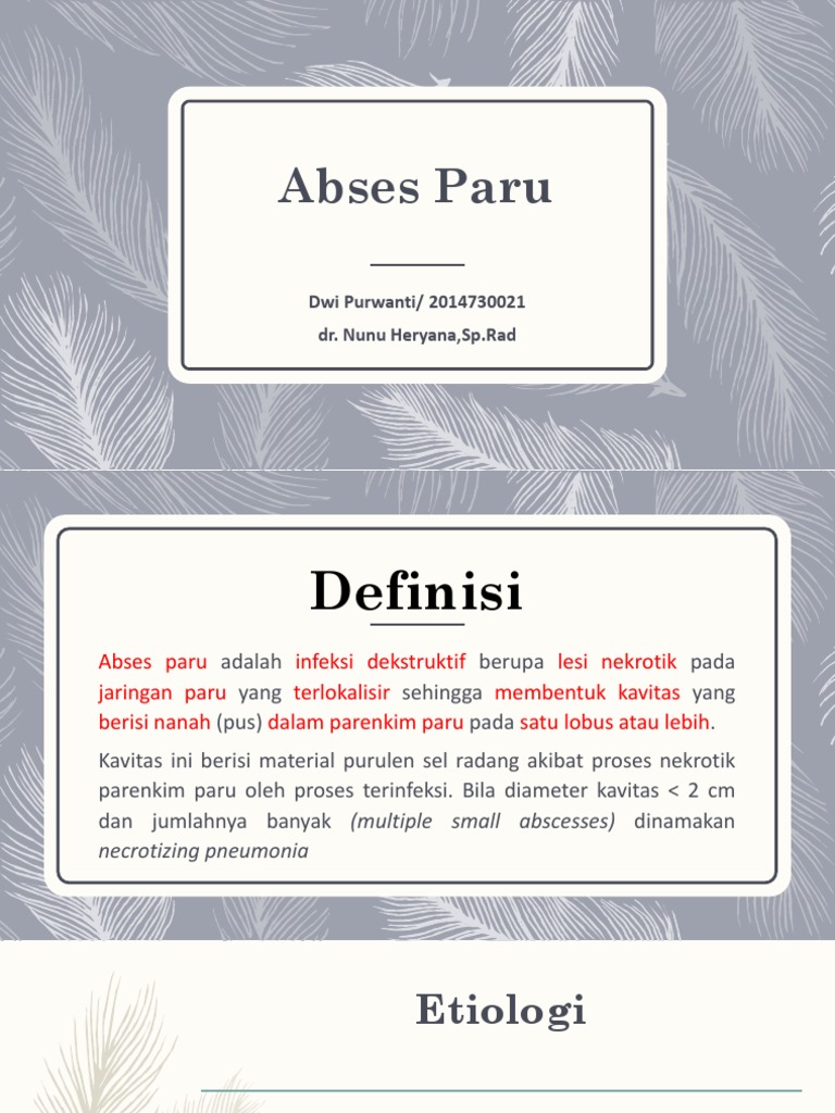 Abses Paru | PDF | Seni | Sains & Matematika