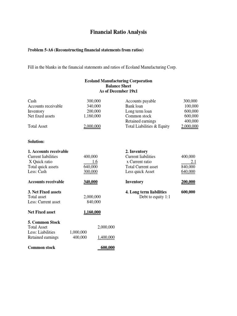 Financial Management Problems Solutions 1 | PDF | Working Capital ...