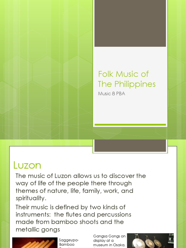 MAPEH 8-Folk Music of The Philippines | PDF