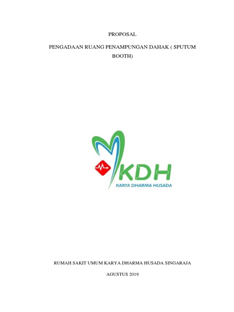 Pengadaan Sputum Booth RSU KDH | PDF
