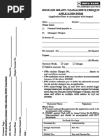 DD Form HDFC | PDF | Cheque | Debit Card