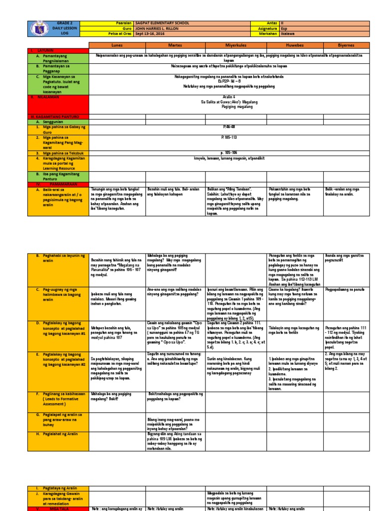 DLL Esp Q2 WK 4 | PDF