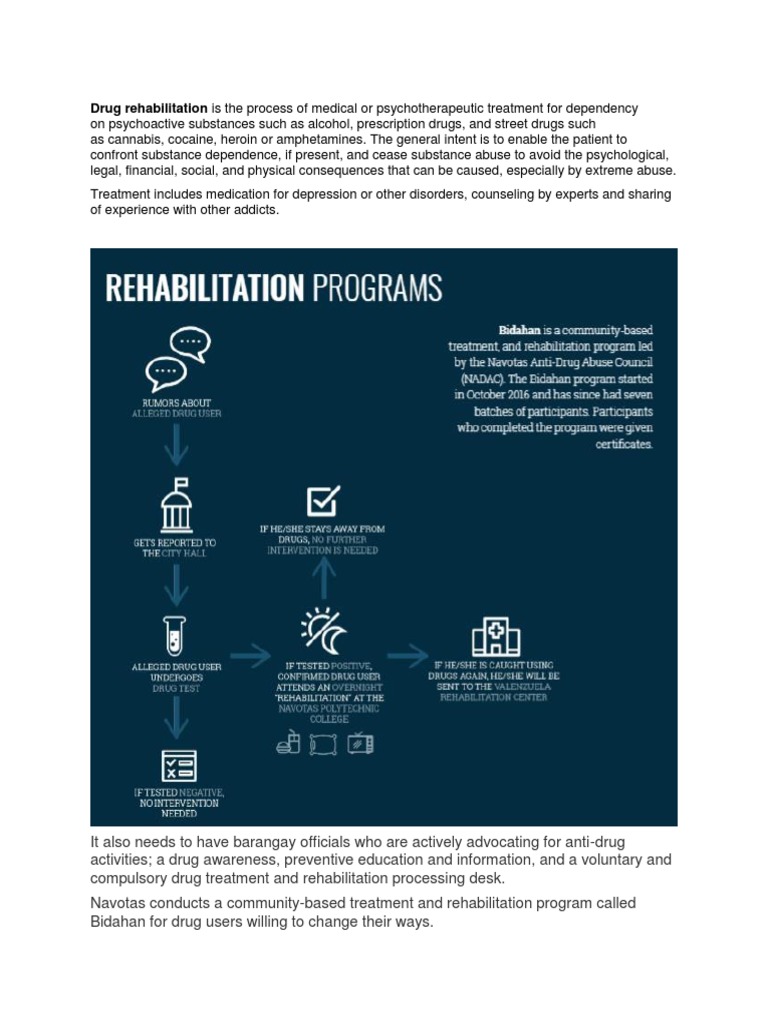 Drug Rehabilitation Is The Process of Medical or Psychotherapeutic ...