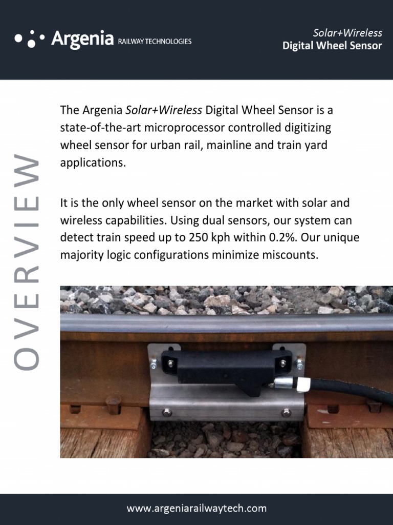 Argenia Solar Wireless Digital Axle Counter 0318 | PDF | Sensor | Rail ...