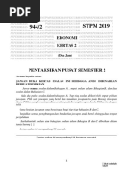 Skema Jawapan Ekonomi Semester 2 2020 - Edit | PDF