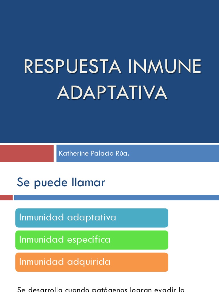 Respuesta Inmune Adaptativa | PDF | Sistema inmune | Anticuerpo