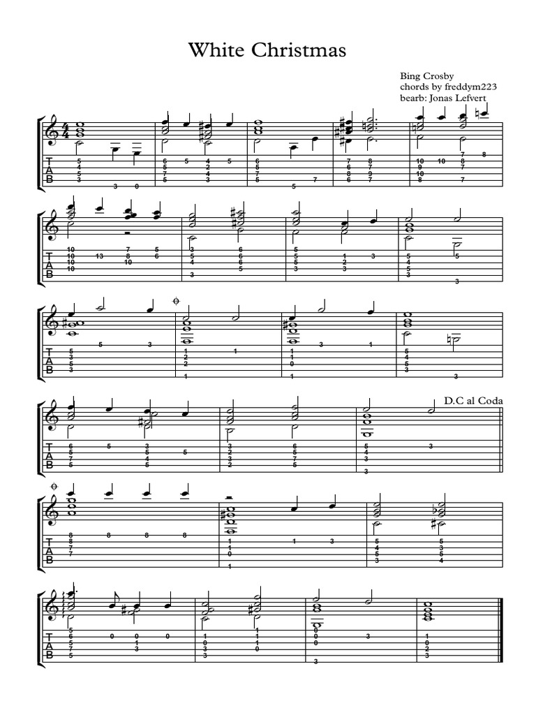 Bing Crosby White Christmas | PDF