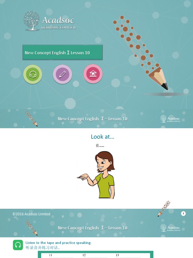 New Concept English - Lesson 10 | PDF | Linguistics