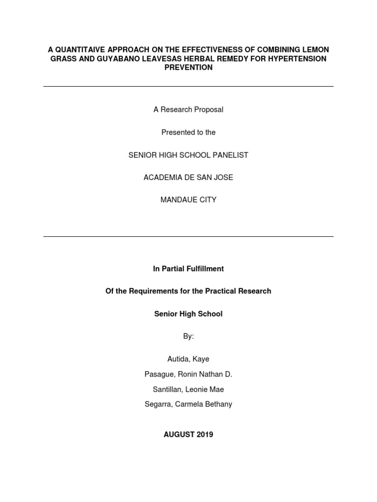 A Quantitaive Approach On The Effectiveness of Combining Tangad and ...