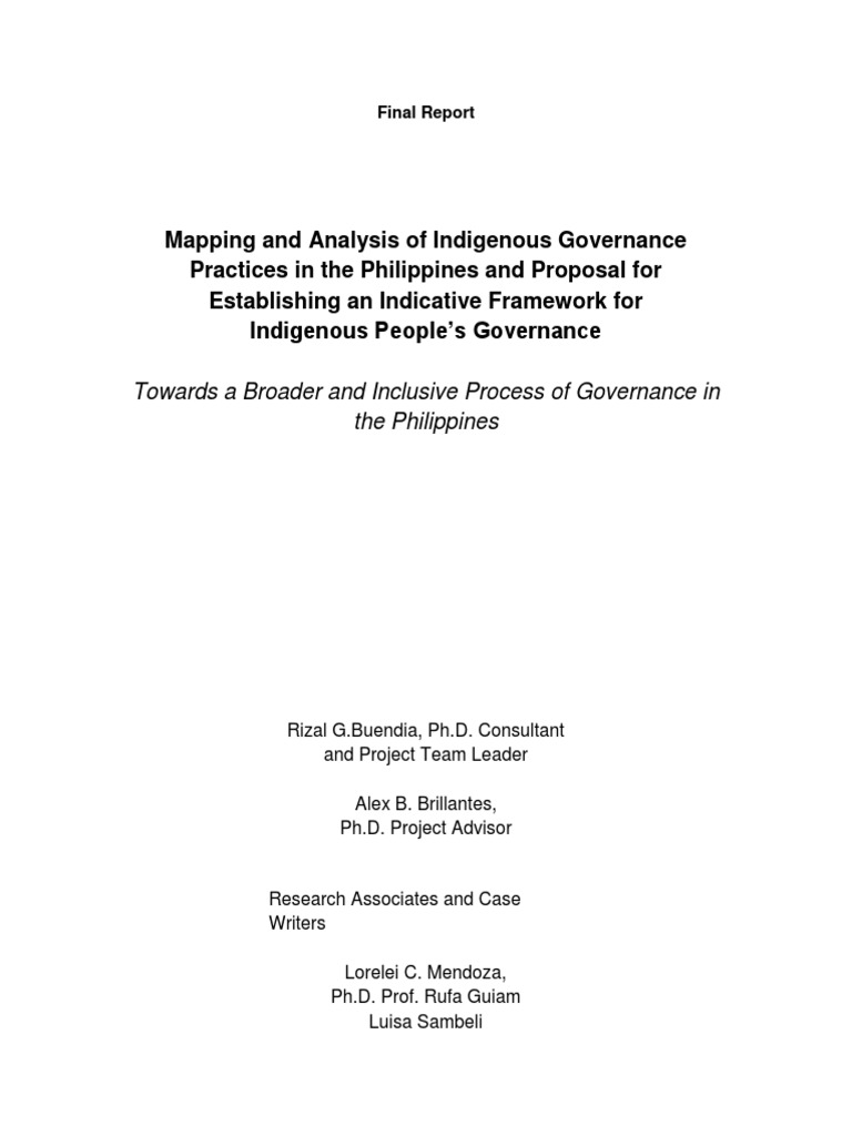 Analysis of Indigenous Governance Module | PDF | Governance | Autonomy