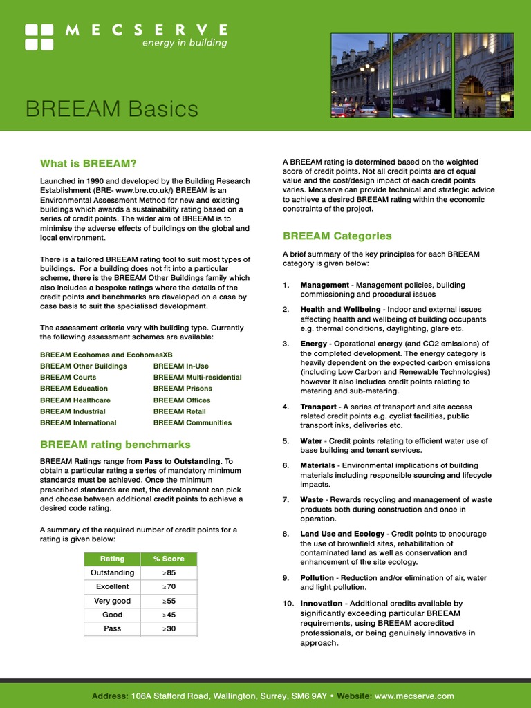 Breeam Basics | PDF | Environmental Social Science | Natural Environment
