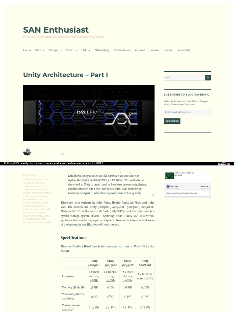 Sanenthusiast - Com - Dell Emc Unity Hardware Architecture - PDF | PDF ...