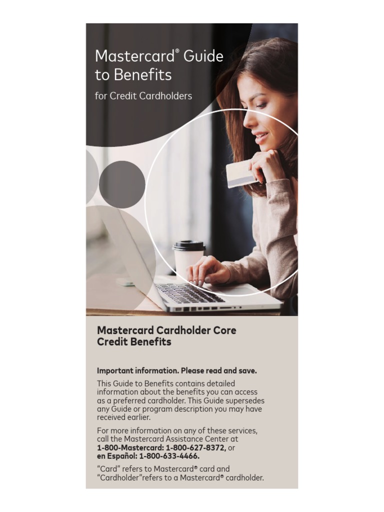 Mastercard Guide To Benefi TS: For Credit Cardholders | PDF | Identity ...
