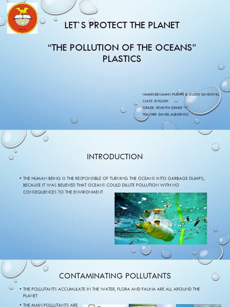 Ocean Plastic Pollution Awareness | PDF