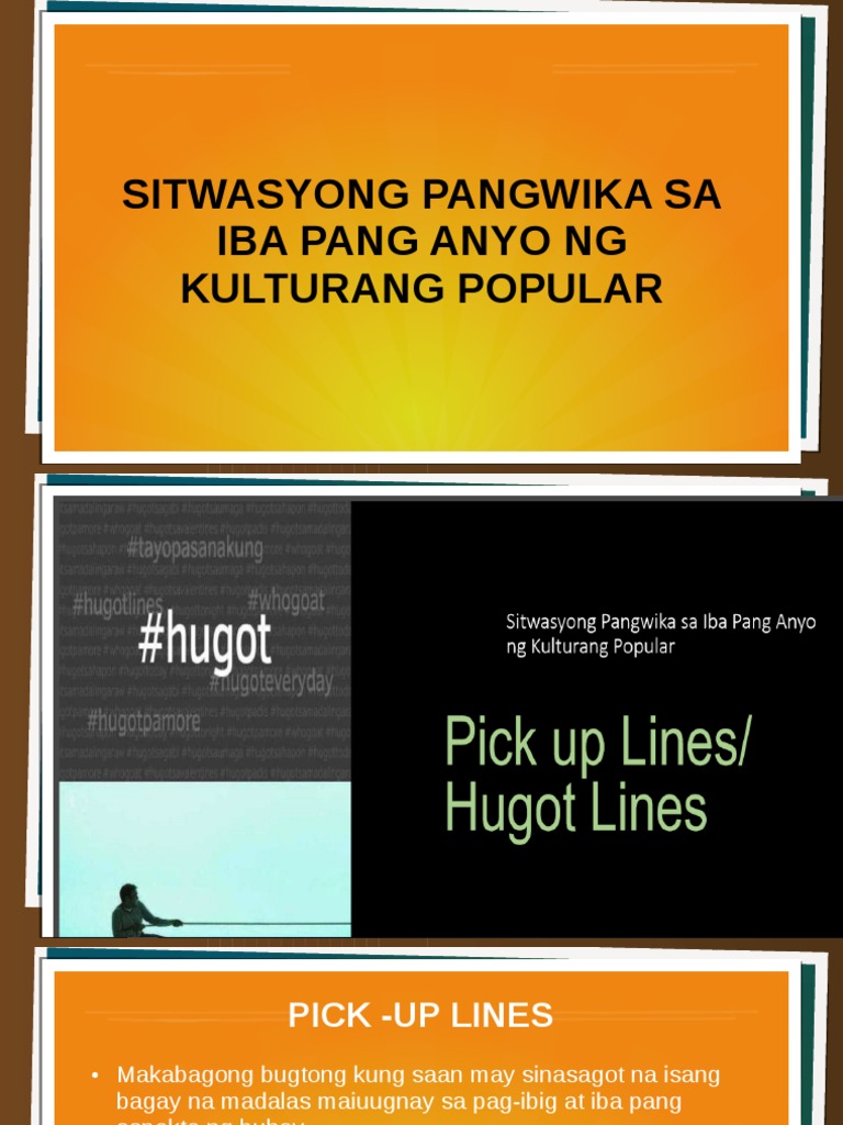 Slide Hugot/ Pick-Up Line | PDF