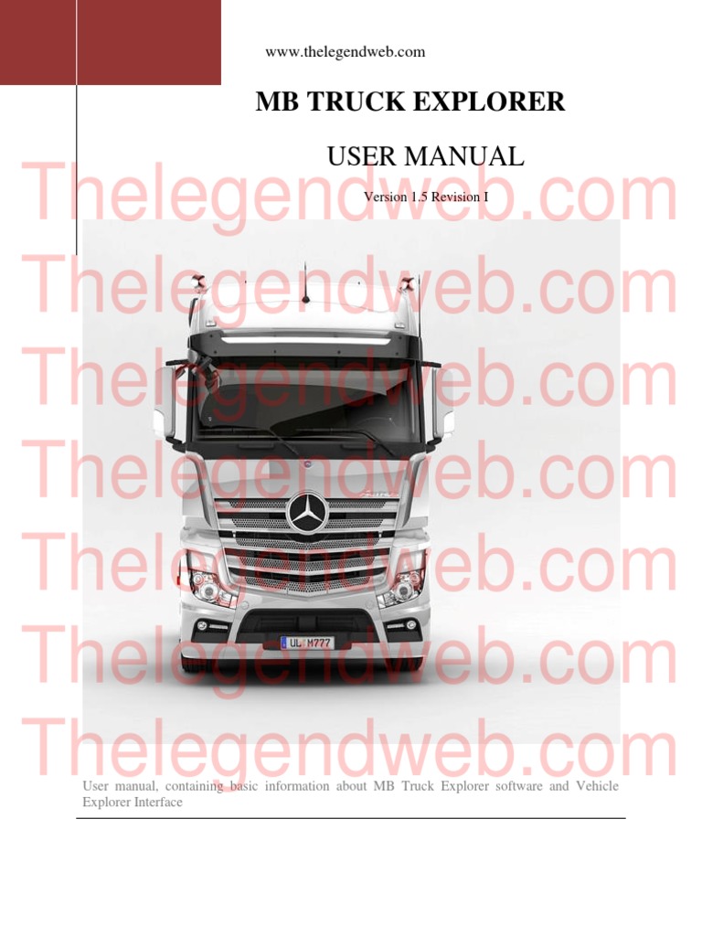 MB Truck Explorer Manual - English PDF | PDF | Device Driver ...