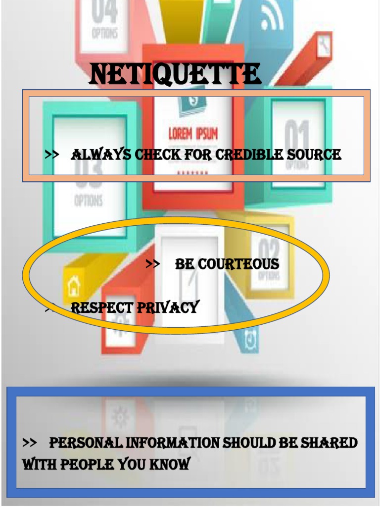 Netiquette: Always Check For Credible Source | PDF