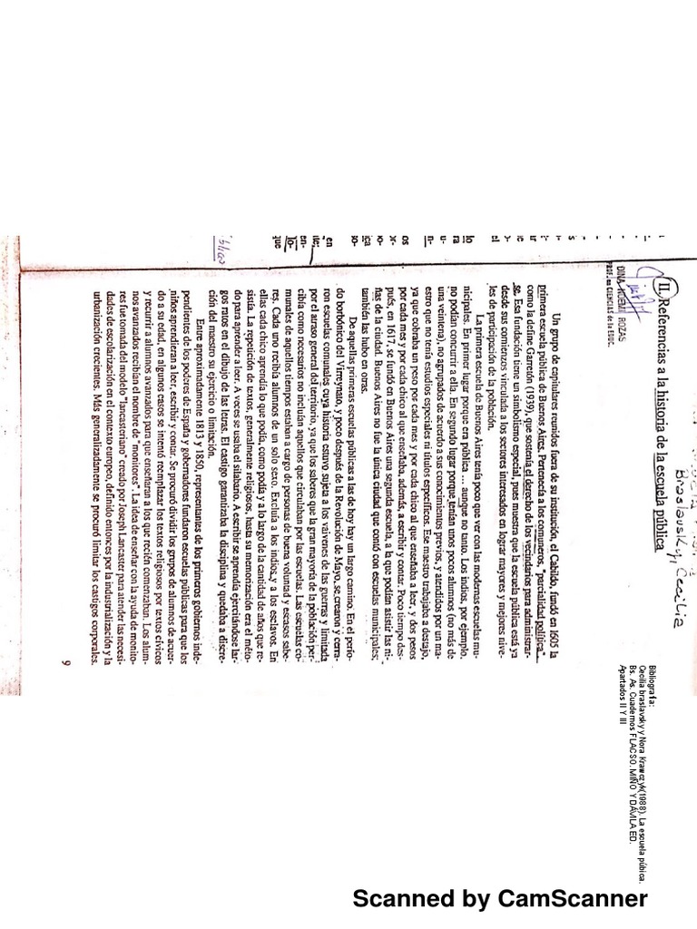 Braslavsky. La Escuela Pública | PDF