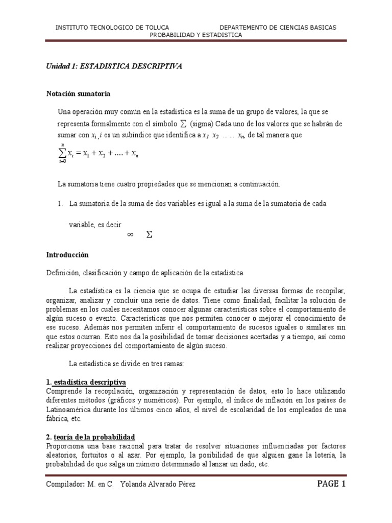 Estadistica Descriptiva | PDF | Oblicuidad | Cuantil