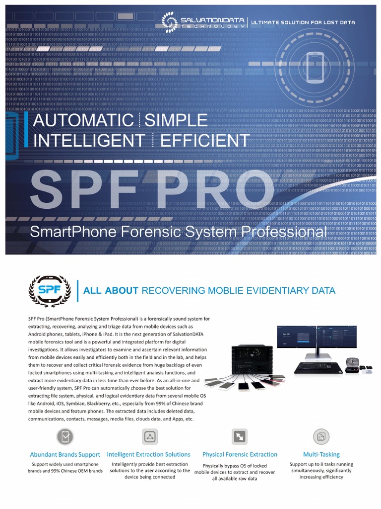 Mobile Forensics-SPF Pro-Datasheet | PDF