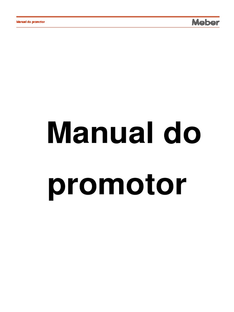 Manual Do Promotor | PDF | Comunicação | Qualidade (negócios)