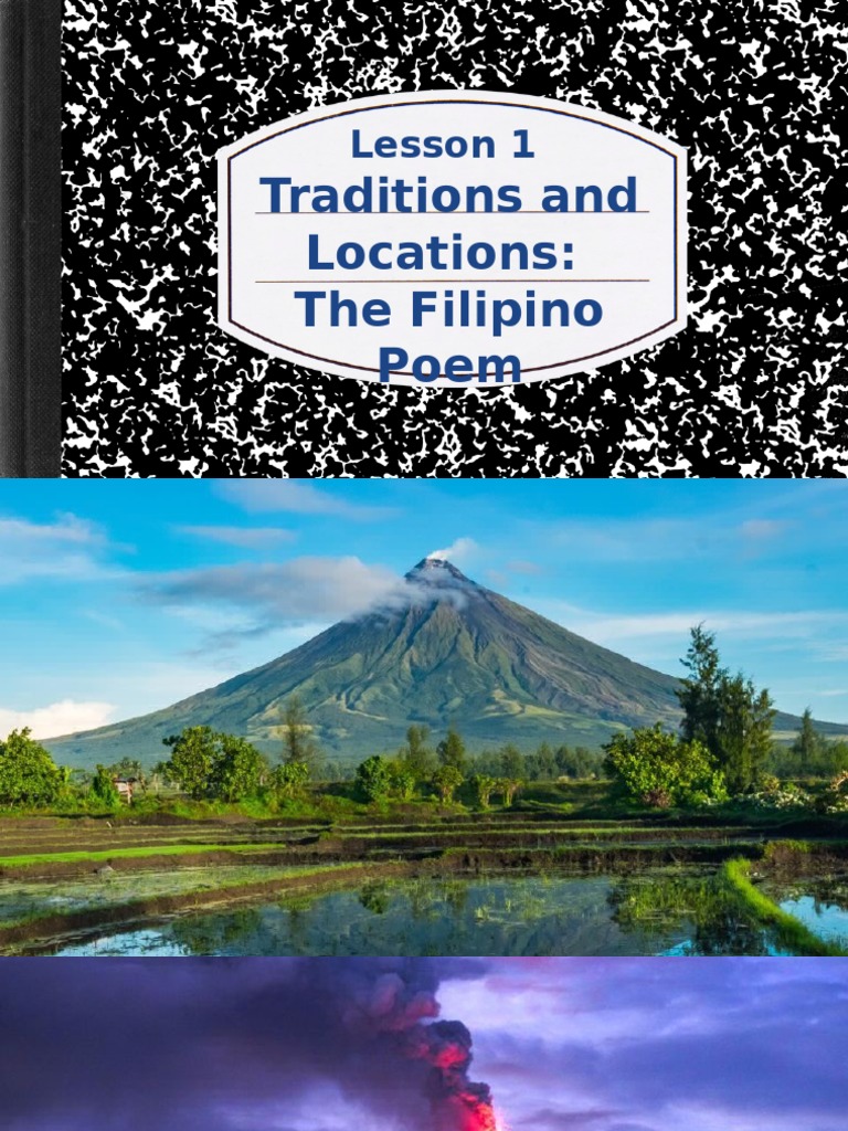 Lesson 1 Traditions and Locations the Filipino Poem | Poetry