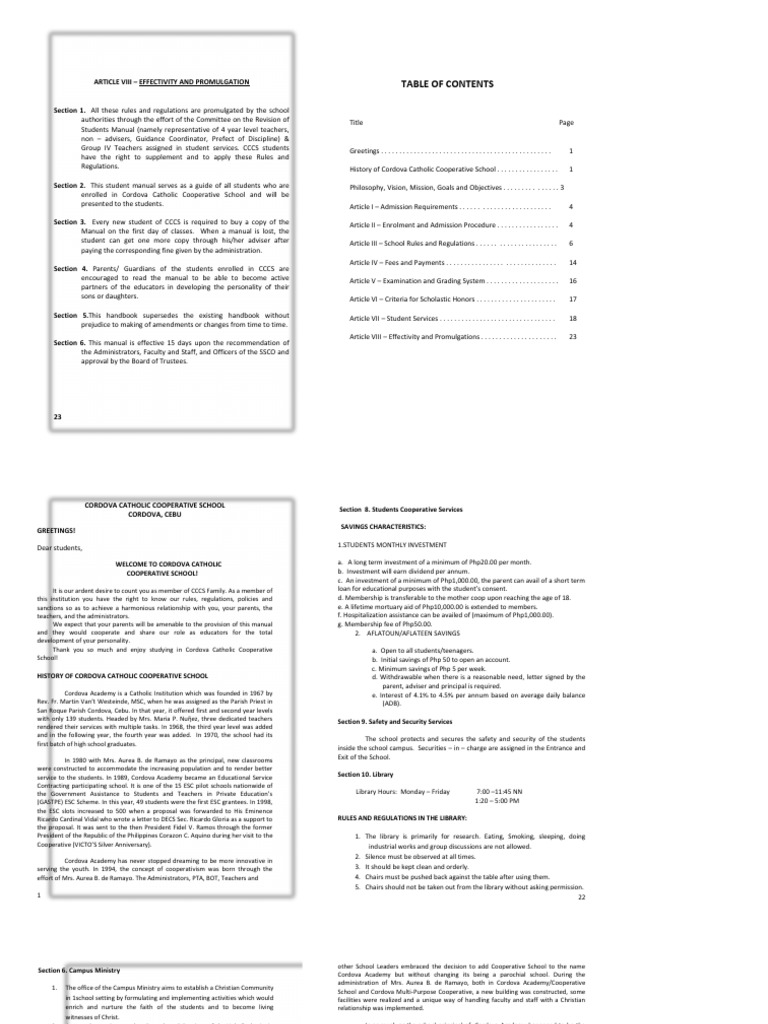 Students Hanbook Revised 2018-2019 | PDF | Tuition Payments | Schools