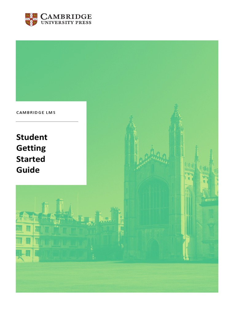 Student Getting Started Guide: Cambridge Lms | PDF | Apollo Lunar ... Student Getting Started Guide: Cambridge Lms | PDF | Apollo Lunar ...