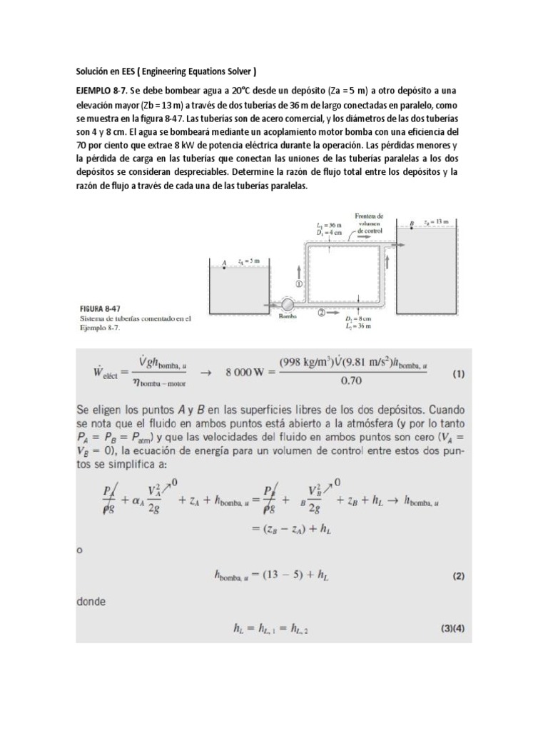 Solución en EES ( Engineering Equations Solver )