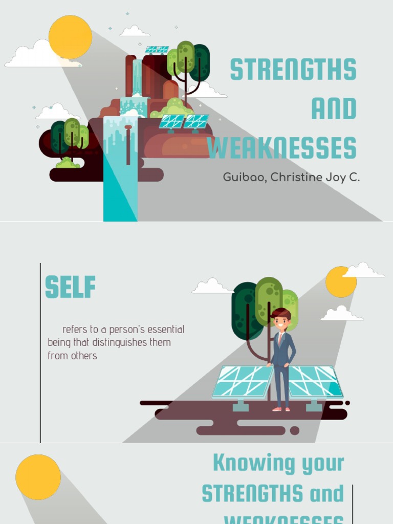 Strengths, Weaknesses and Self-Confidence | PDF