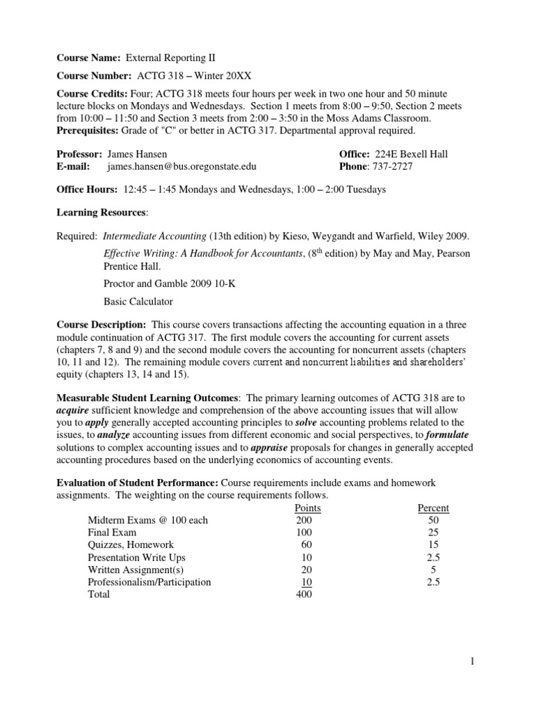 Effective Writing: A Handbook For Accountants, (8 | PDF | Homework ...