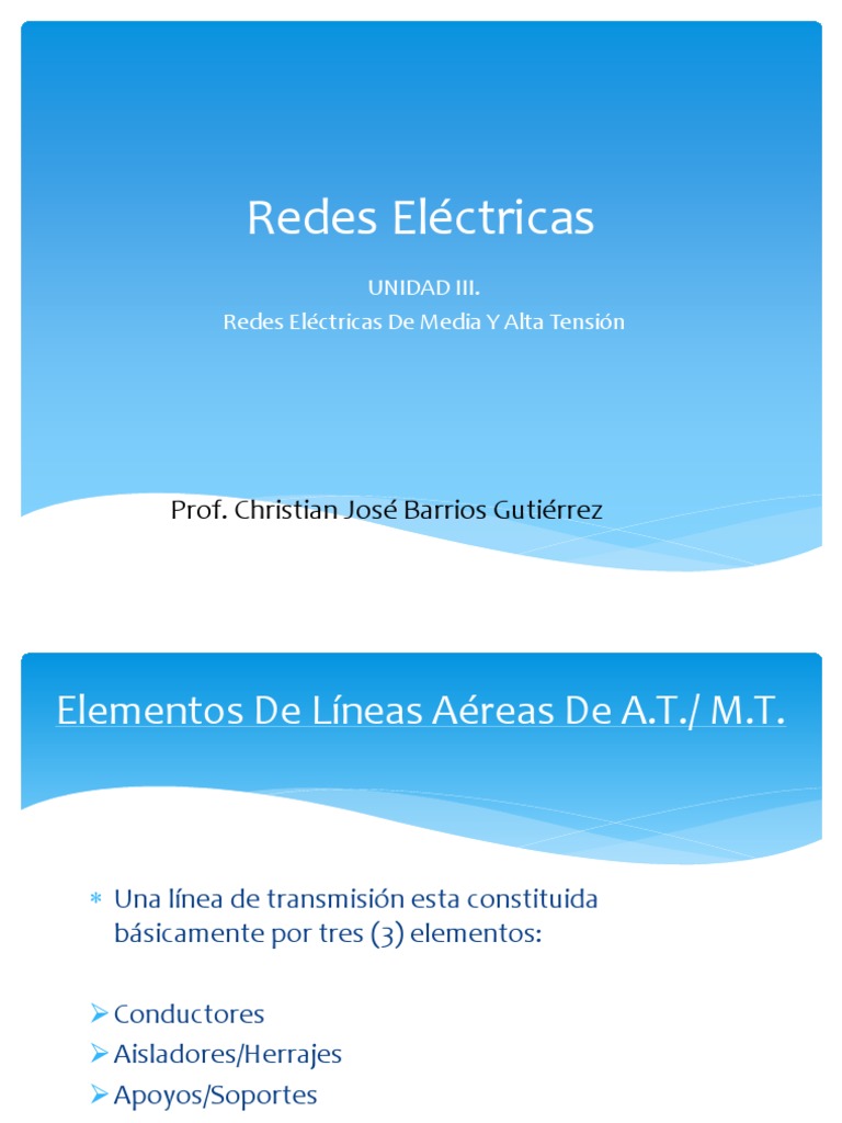 Elementos de Lineas de Alta Tension | PDF | Corriente eléctrica ...