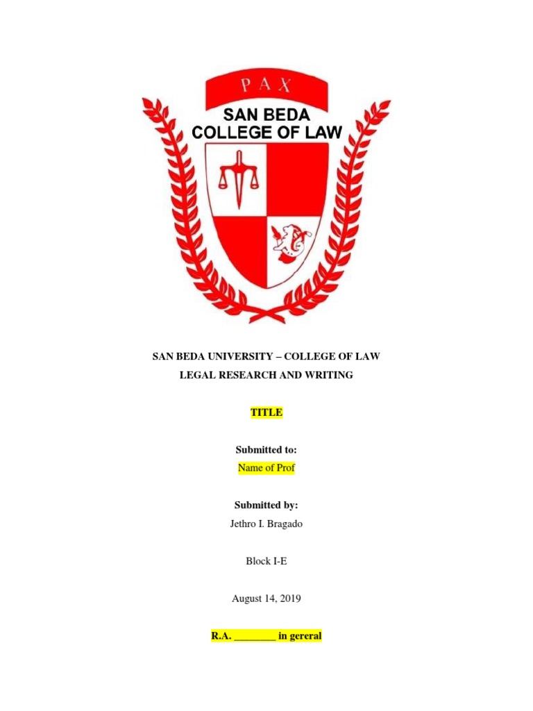 San Beda Law Logo
