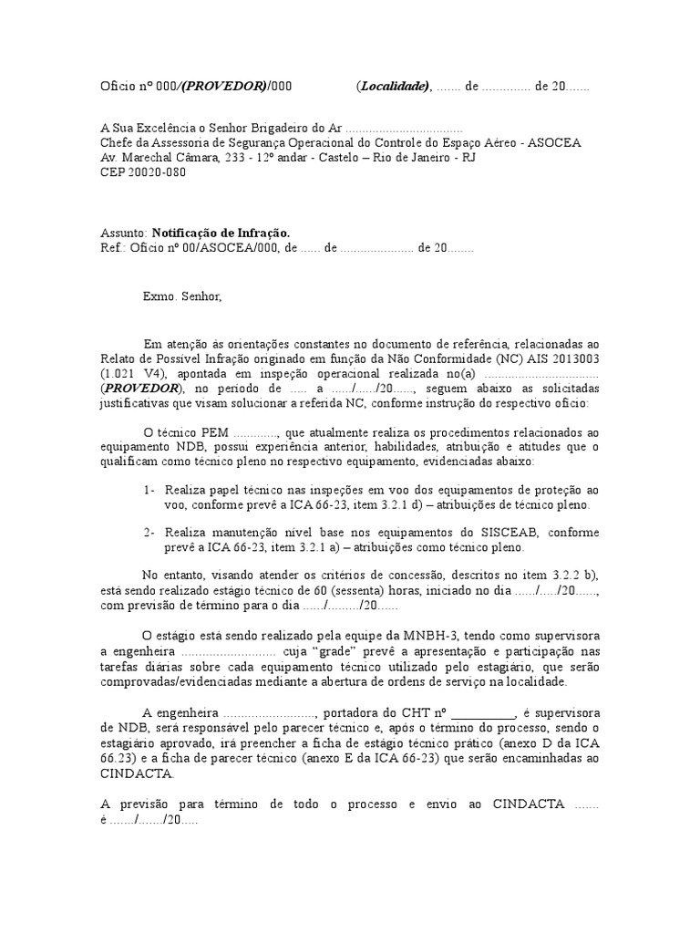 Modelo de Resposta A Notificacao 290118 | PDF