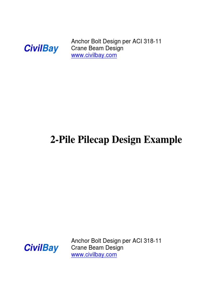 Pile Design Example | PDF | Deep Foundation | Column