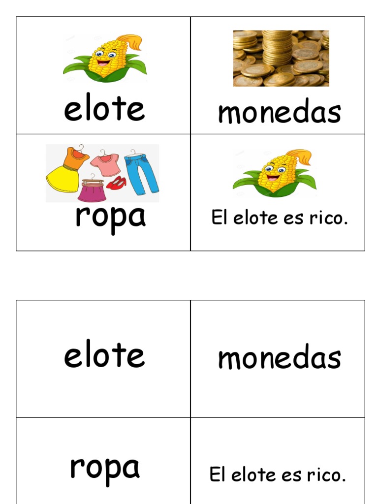 Tarjetas de Lectura | PDF