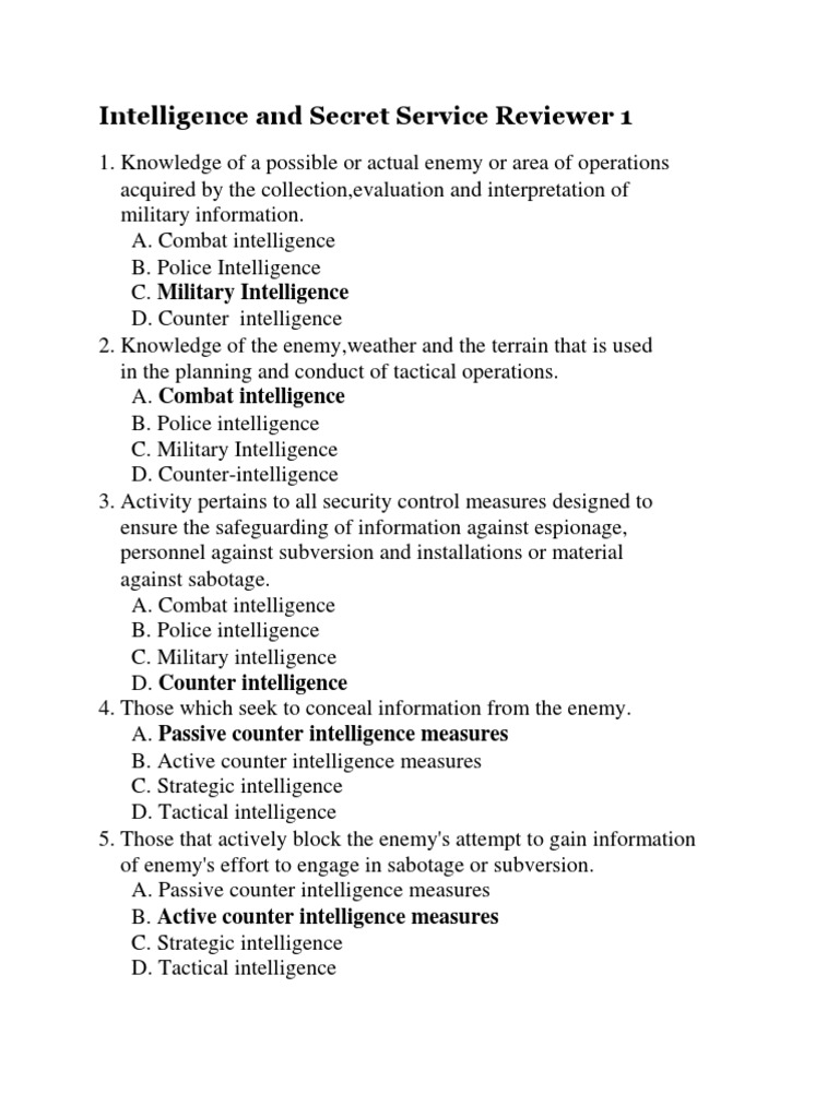 Counterintelligence Fundamentals Guide | PDF | Counterintelligence ...