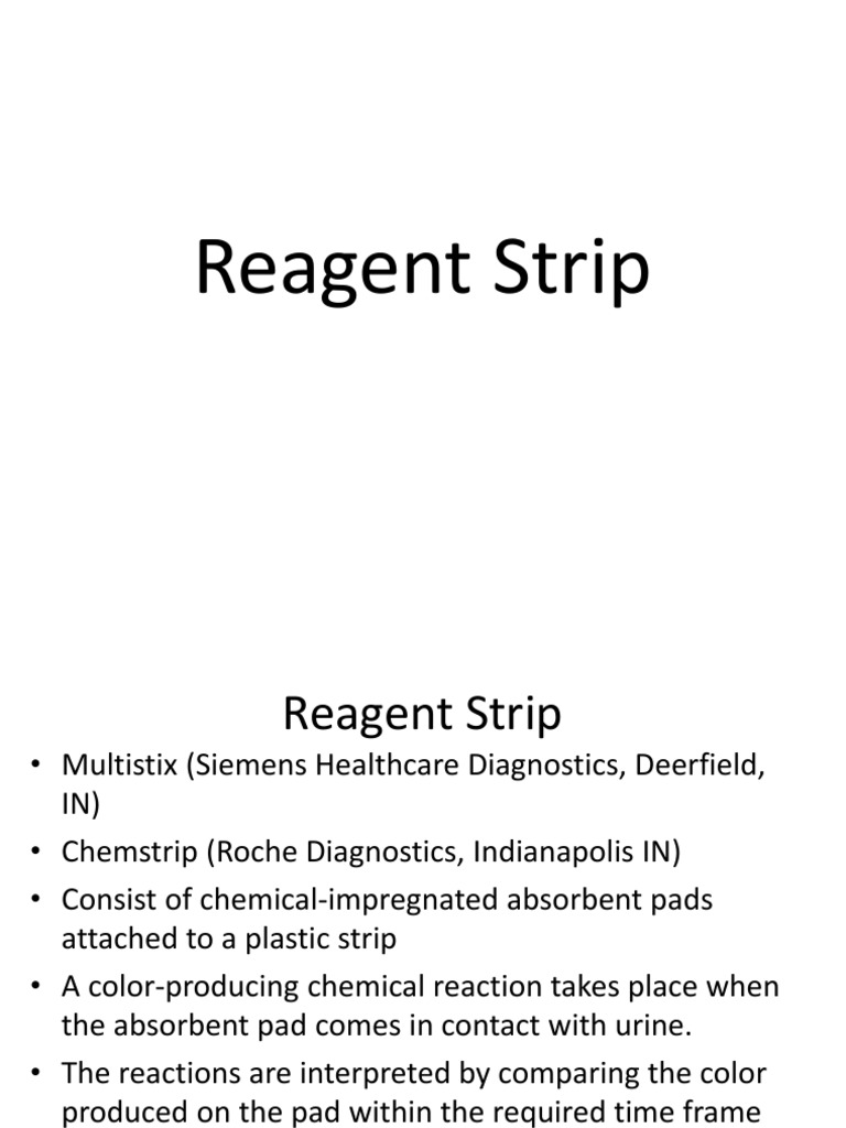 Reagent Strip | PDF | Glucose | Redox
