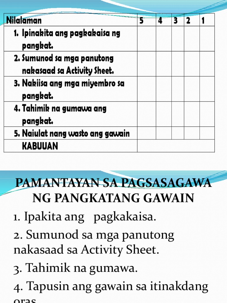 Standards in Group Acitivity | PDF