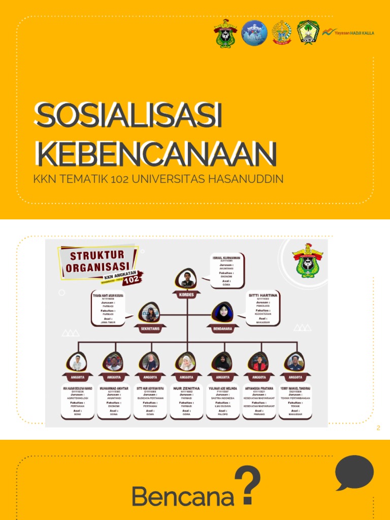 Materi Sosialisasi Kebencanaan SMP-1 | PDF