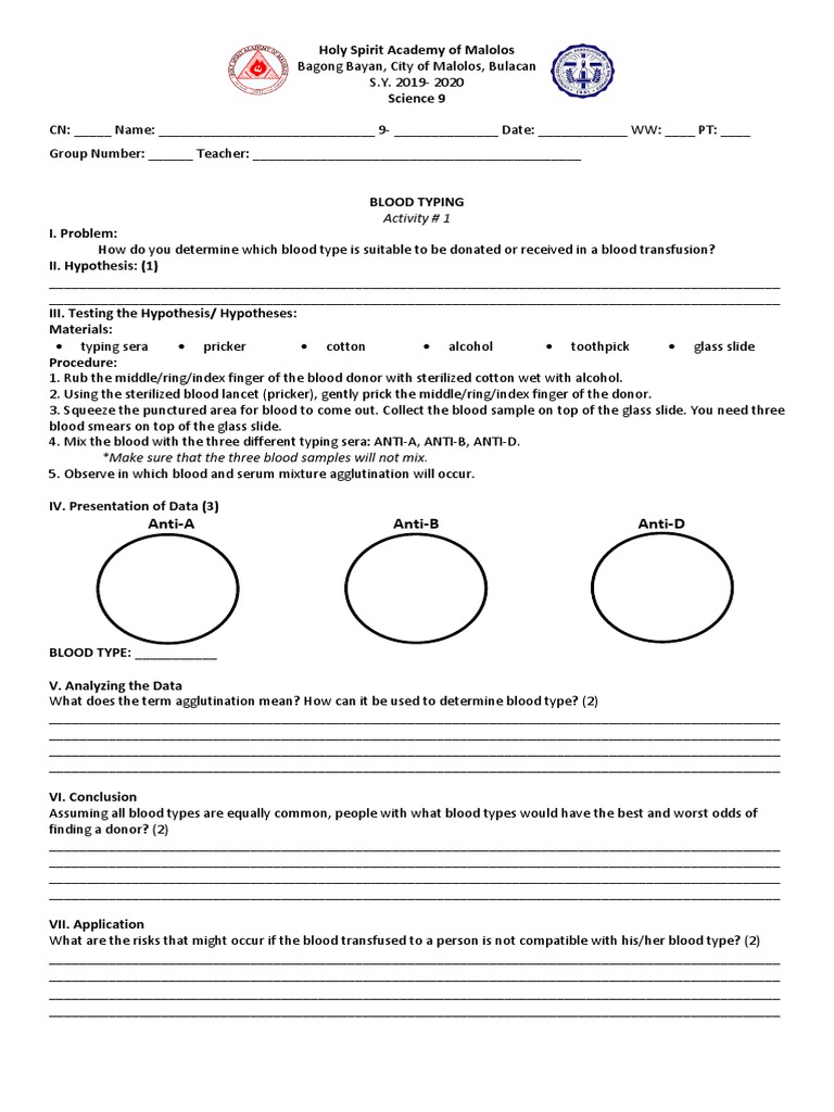 Blood Typing | PDF | Blood Type | Blood Donation