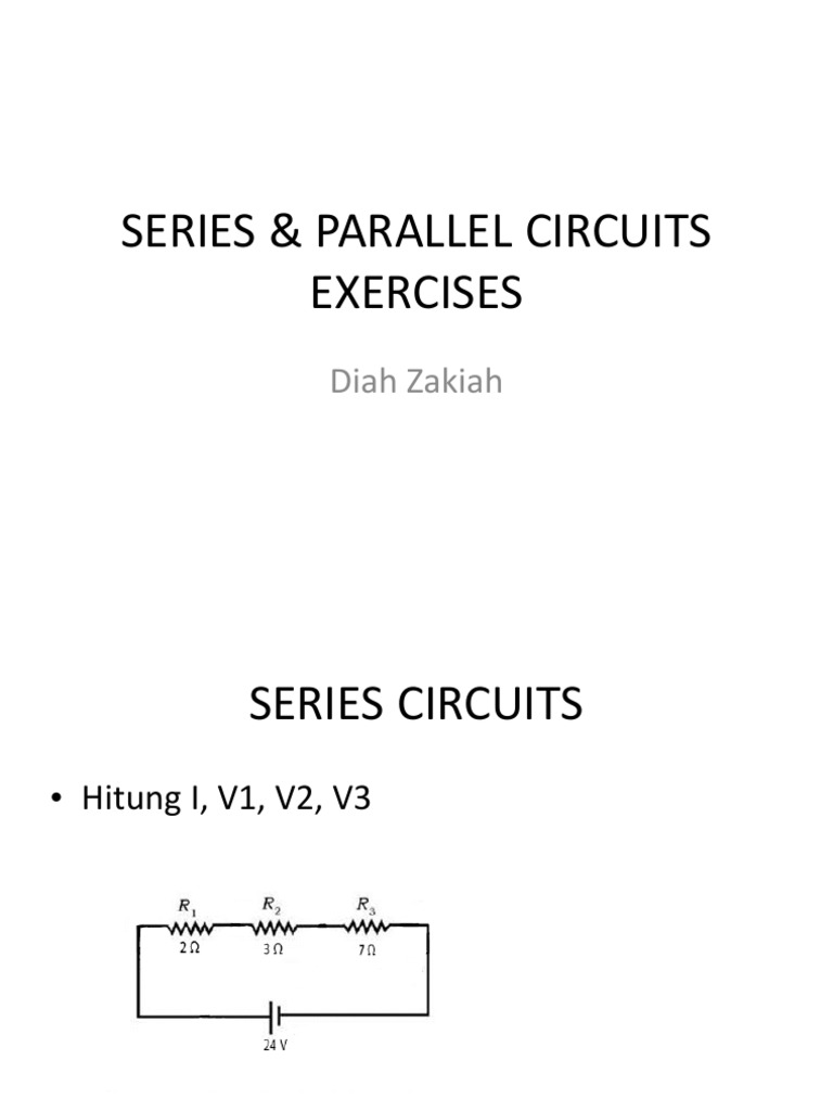 Exercise of Series & Parallel | PDF