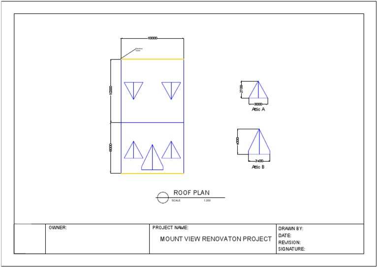 Mount View Renovation Roof Plan | PDF