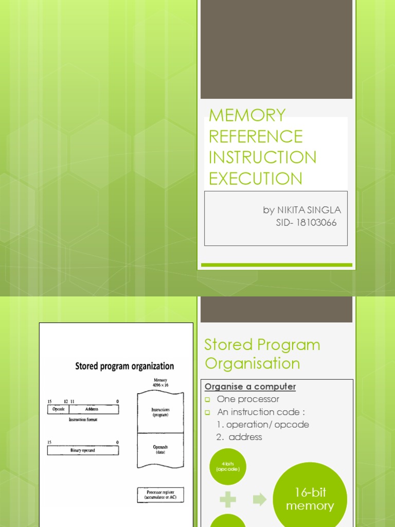 Memory Reference Instructions Execution | Download Free PDF | Central ...