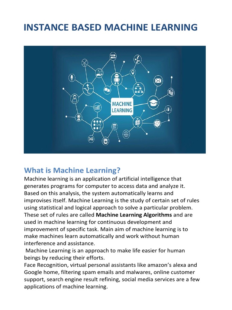 Instance Based Machine Learning | PDF | Machine Learning | Systems Thinking
